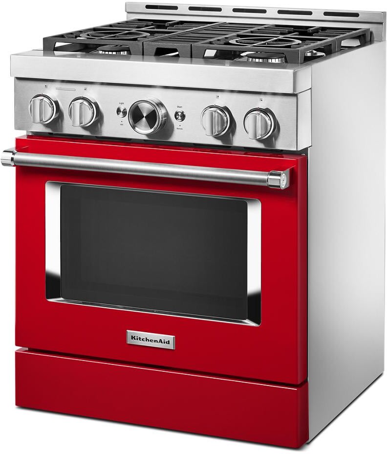 KitchenAid KFGC500JPA 30 Inch Freestanding Gas Smart Range with 4 ...