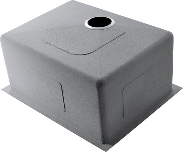 Kraus KHU101R323 18 Inch Under Mount Single Bowl Stainless Steel Sink ...