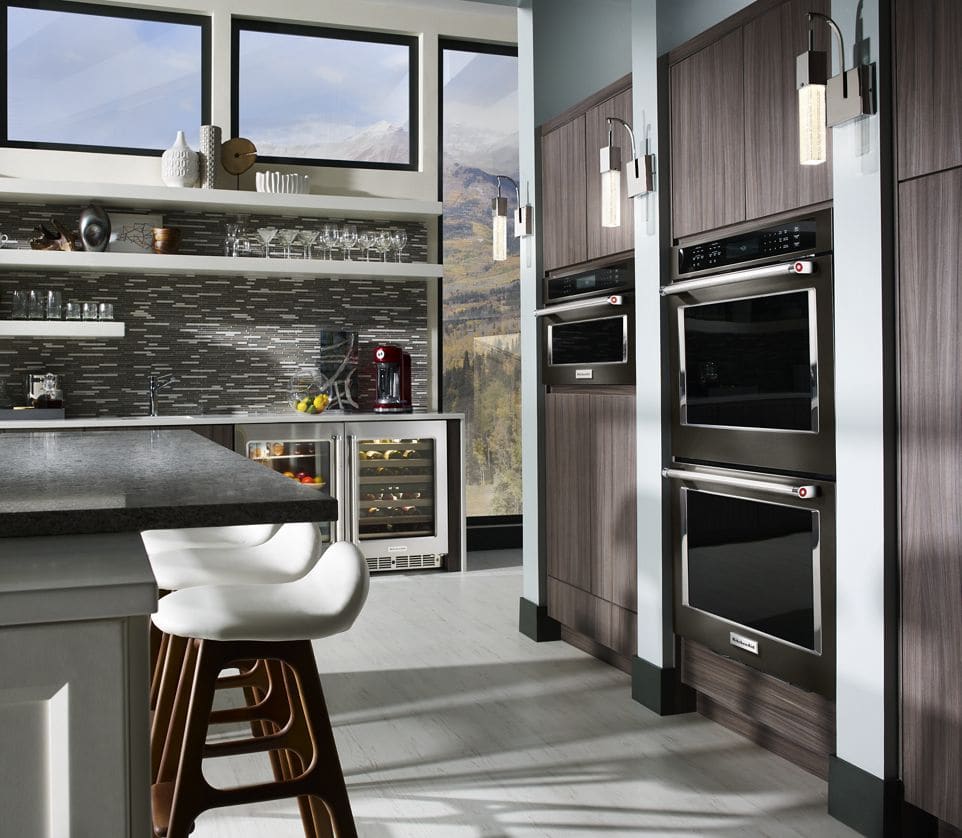 KitchenAid KMBP100EBS 30 Inch Built-in Microwave Oven with 1.4 Cu. Ft ...