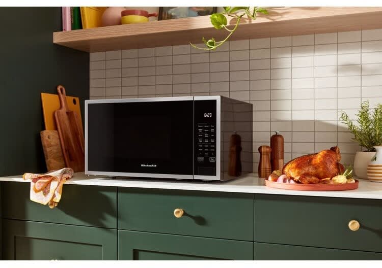 KitchenAid KMCS522PPS 22 Inch Countertop Microwave with 1.5 cu. ft ...