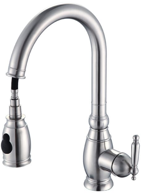 Kraus KPF2150 Single Lever Pull Out Kitchen Faucet with 10 Inch Spout ...
