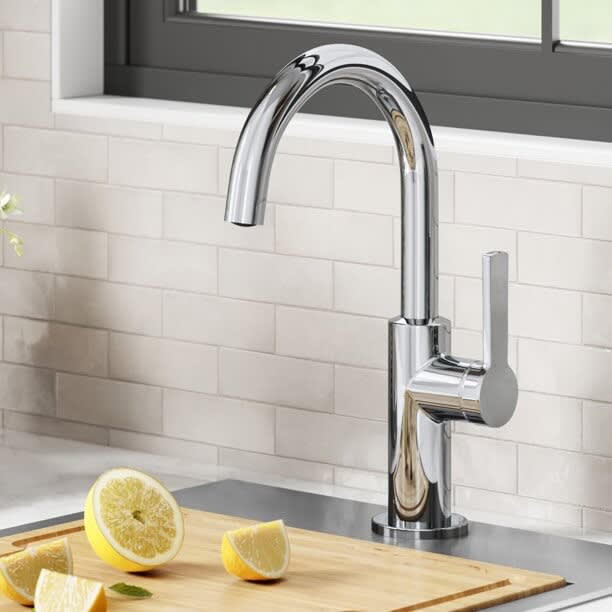 Kraus KPF2822CH Single Handle Kitchen Bar Faucet In Chrome With A ...