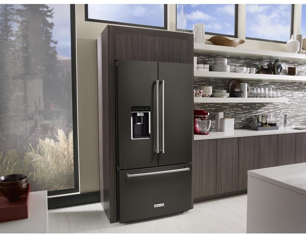 KitchenAid KRFC704FBS 36 Inch Counter-Depth French Door Refrigerator ...