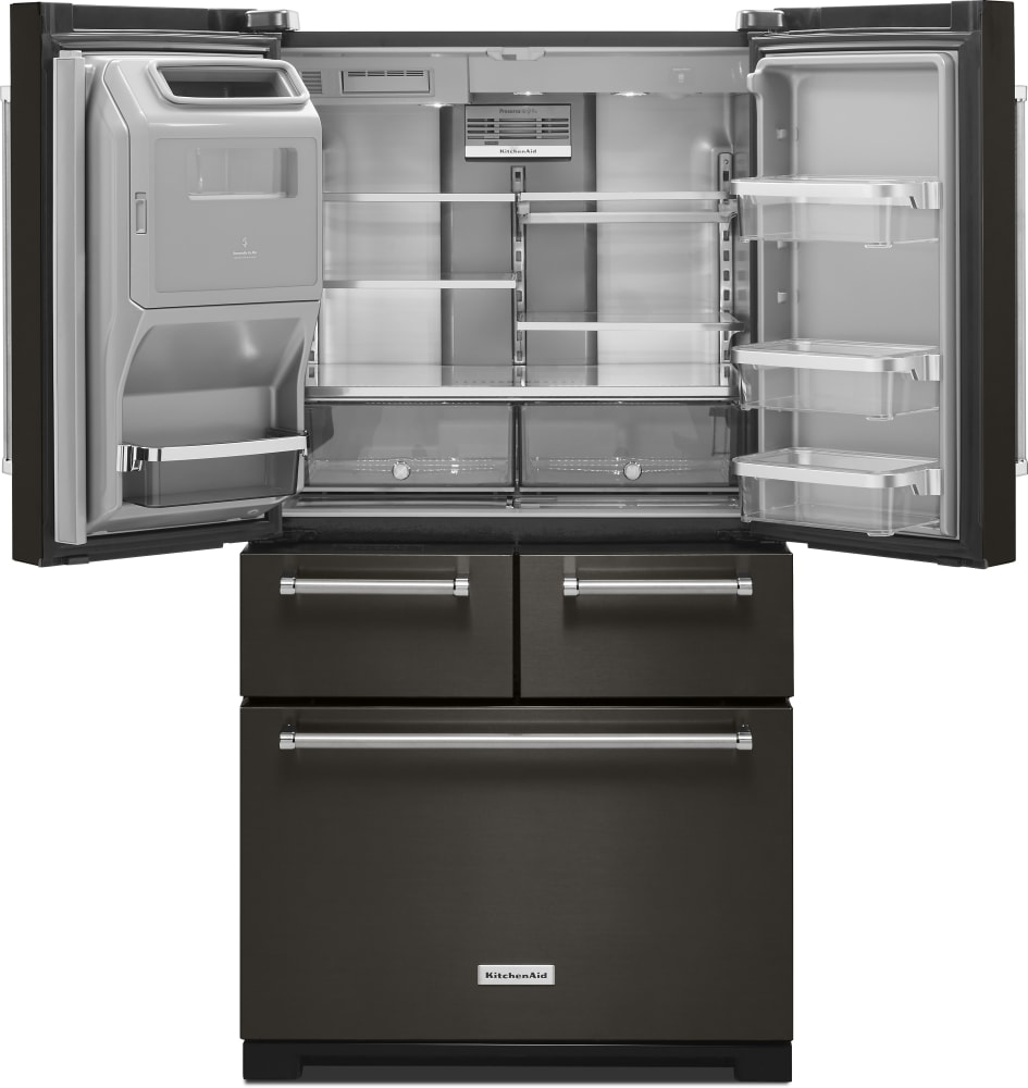KitchenAid KRMF706EBS 36 Inch Freestanding 5-Door French Door ...