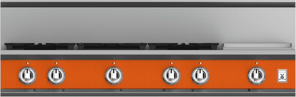 Hestan KRT485GDNGOR 48 Inch Gas Rangetop with 5 Brass Sealed Burners ...