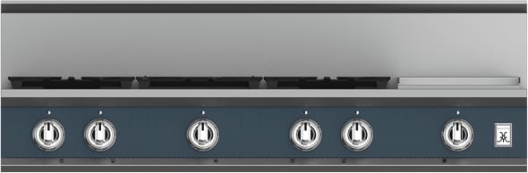 Hestan KRT485GDLPGG 48 Inch Gas Rangetop with 5 Brass Sealed Burners ...