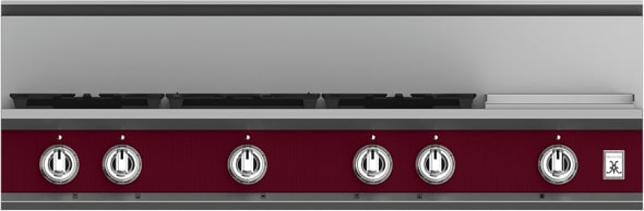 Hestan KRT485GDNGBG 48 Inch Gas Rangetop with 5 Brass Sealed Burners ...