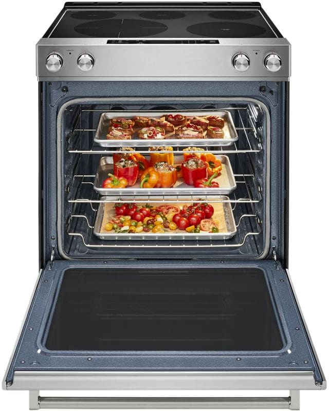 KitchenAid KSEG700ESS 30 Inch Slide-In Electric Range with 5 Elements ...
