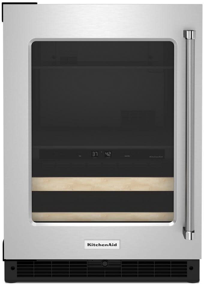 KitchenAid KUBL214KSB 24 Inch Freestanding/Built-In Undercounter Dual ...