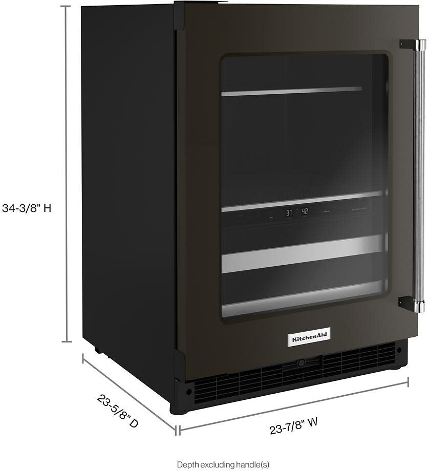KitchenAid KUBL314KBS 24 Inch Freestanding/Built-In Undercounter Dual ...