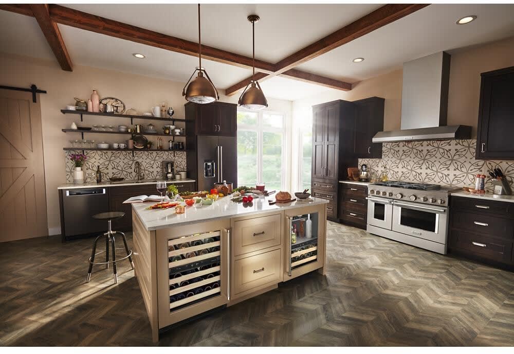 KitchenAid KUBR214KPA 24 Inch Freestanding/Built-In Undercounter Dual ...