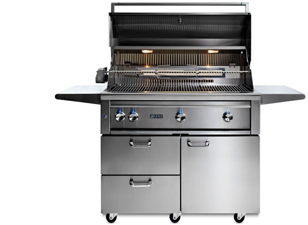 Lynx L42TRFLP 42 Inch Freestanding Grill with 1200 sq. in. Cooking ...
