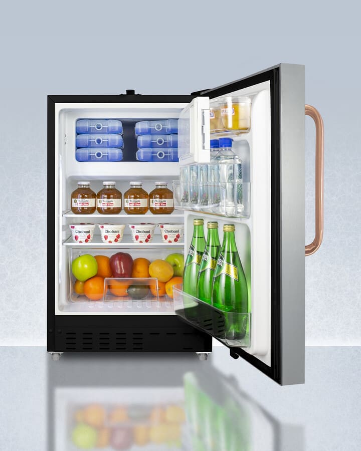AccuCold ADA302BRFZSSTBC 21 Inch Built-In Refrigerator with 2.68 cu. ft ...