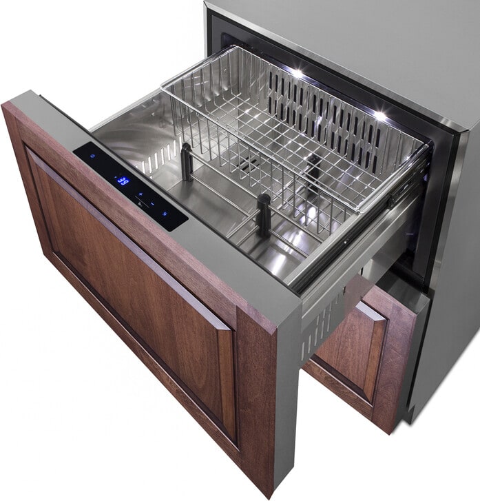 Summit ADRD241CSS 24 Inch Built In 2-Drawer Undercounter Refrigerator ...