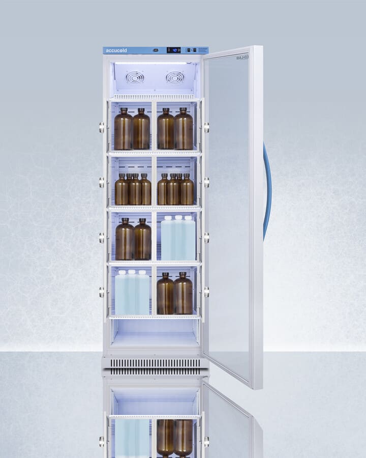 Summit ARG15MLLOCKER 24 Inch Upright Laboratory Refrigerator with 15.0 ...