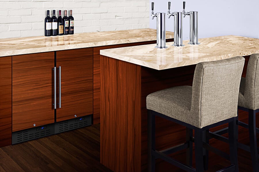 Summit BIM18IFADA 18 Inch Built-In Ice Maker with 8 Lb Crescent Ice ...