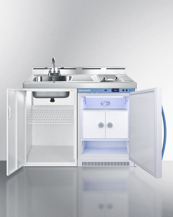 Summit C48ELMCLK 48 Inch All-In-One Wellness Room Kitchenette with ...