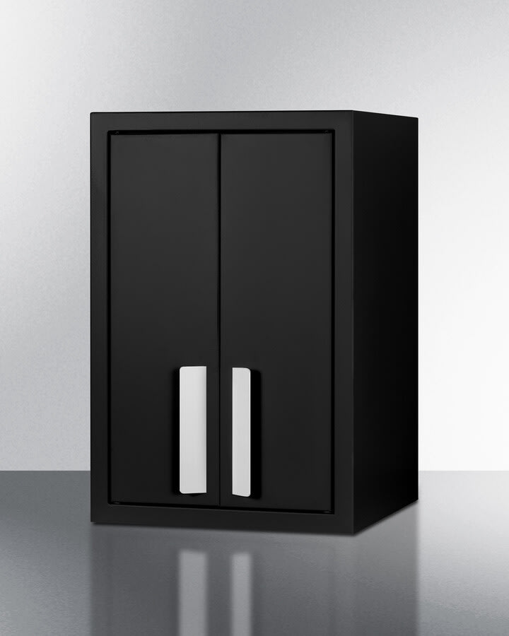Summit CAB12TALLBLK 12 Inch Wall Cabinet with 2 Pull-Out Shelves ...