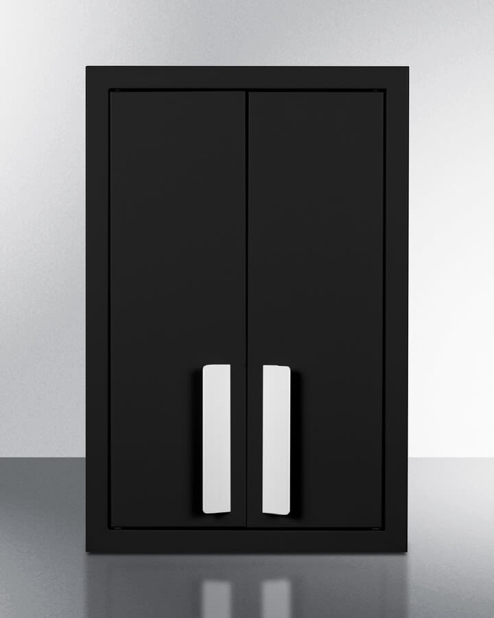 Summit CAB12TALLBLK 12 Inch Wall Cabinet with 2 Pull-Out Shelves ...