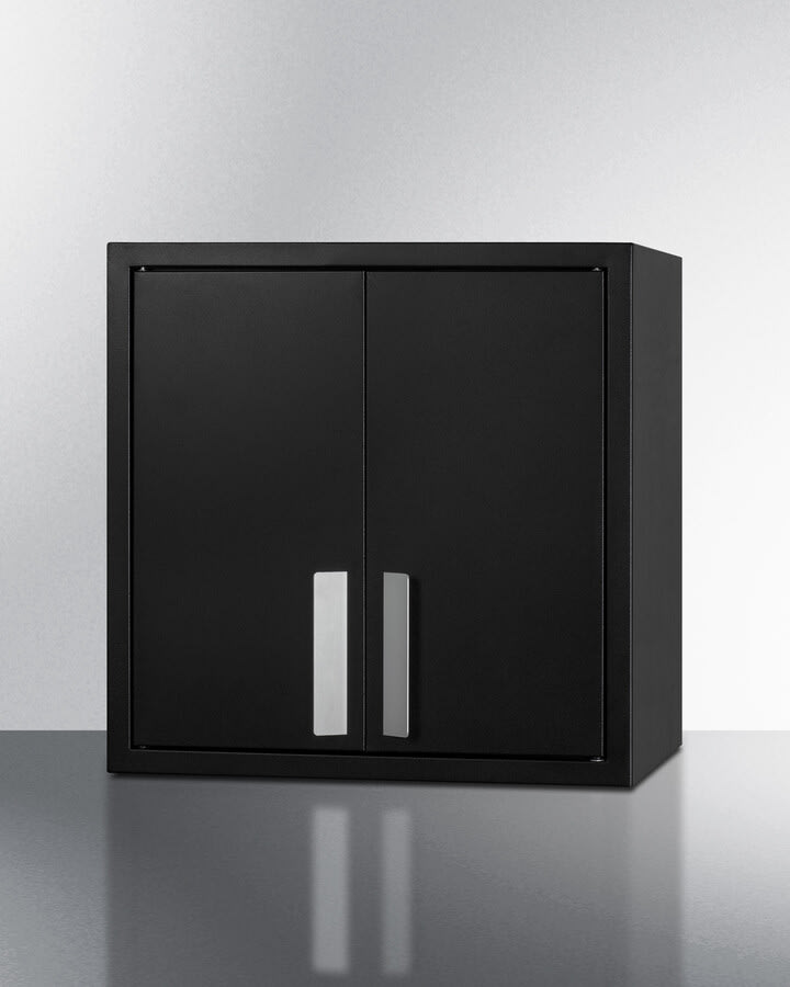 Summit CAB18TALLBLK 18 Inch Wall Cabinet with 2 Pull-Out Shelves ...