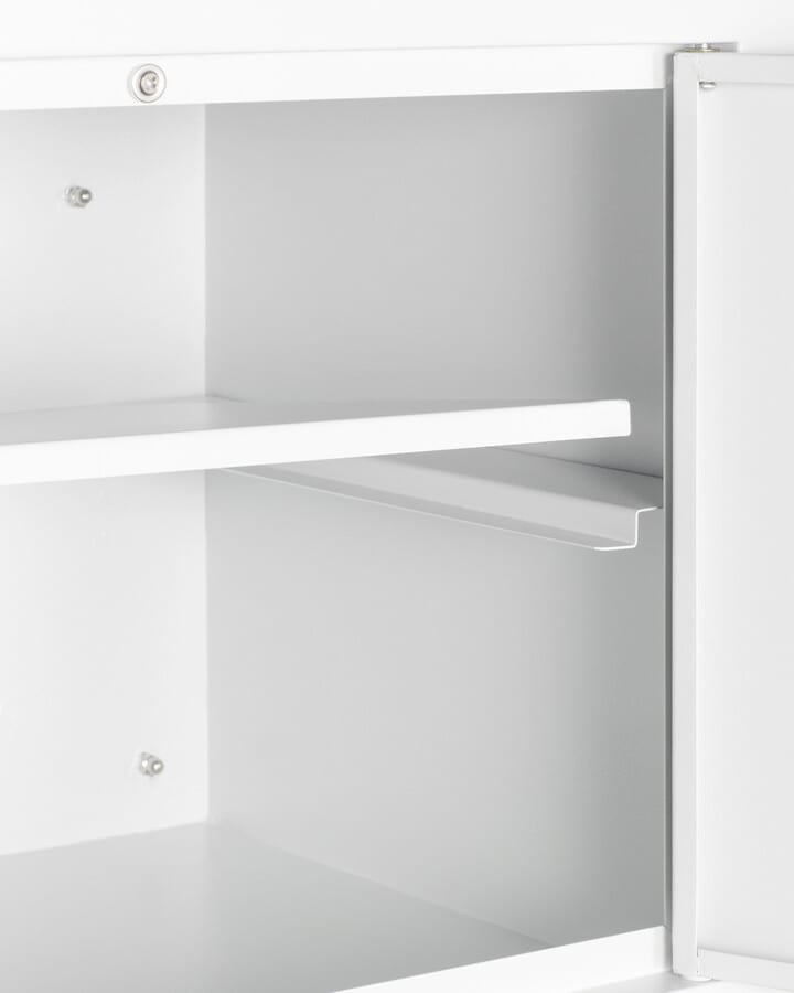 Summit CAB1812WHITE 18 Inch Wall Cabinet with 2 Pull-Out Shelves ...