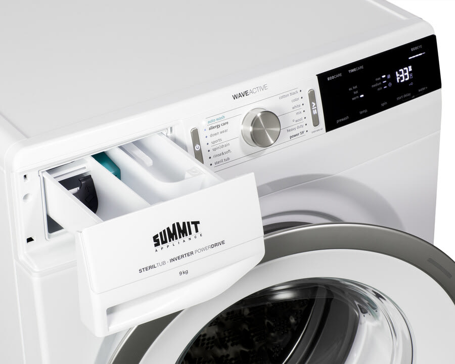 Summit SLS24W4P 24 Inch Electric Laundry Center with 2.3 Cu. Ft. Washer ...