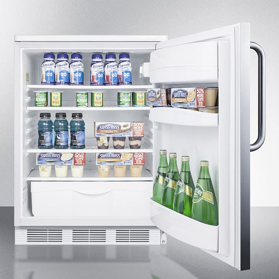AccuCold FF6WBISSTB 24 Inch Built-in Compact Refrigerator with ...