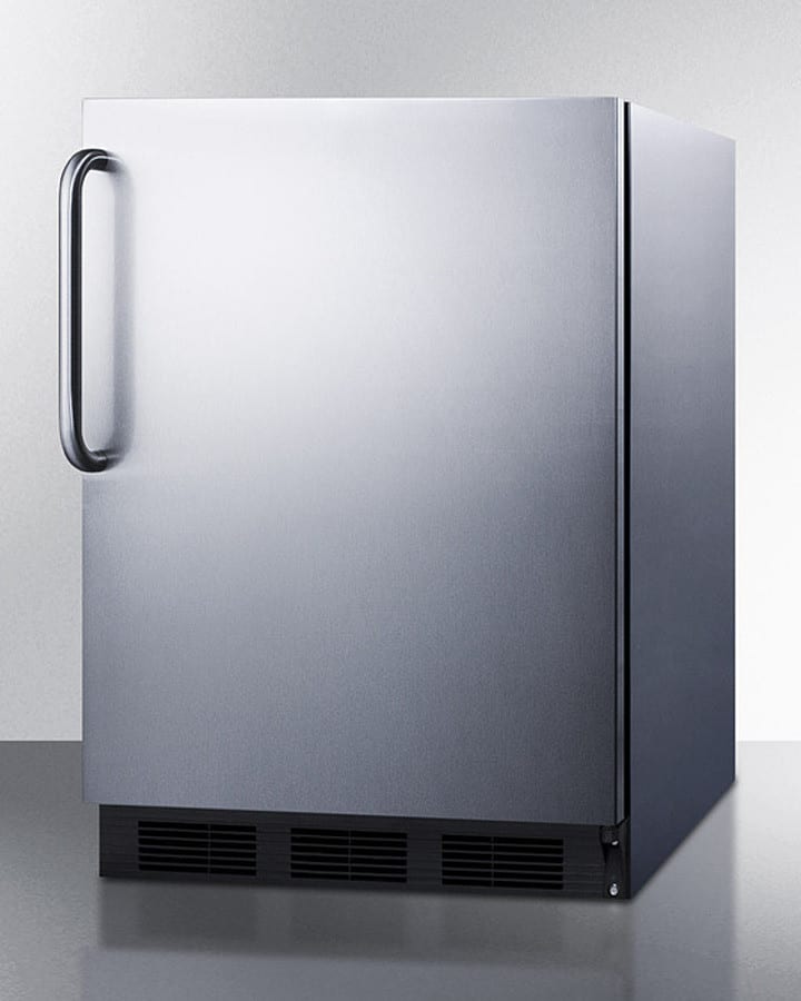 Summit FF7BKCSSADA 24 Inch Commercial Compact Refrigerator with 5.5 Cu ...
