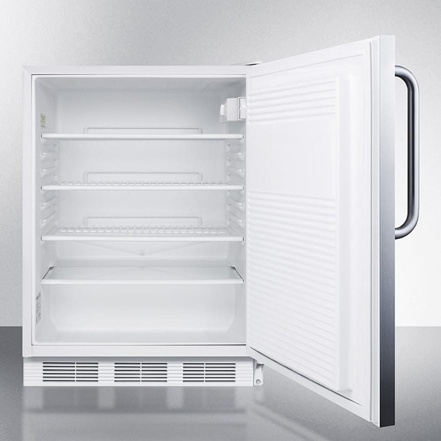 AccuCold FF7WBISSTB 24 Inch Compact Refrigerator with 5.5 cu. ft ...