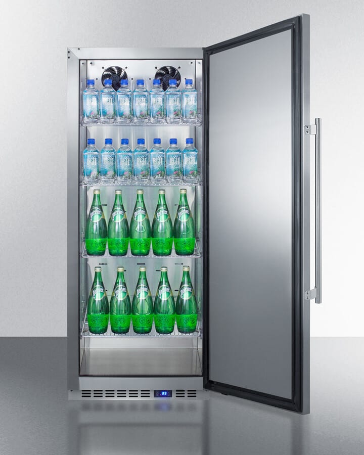 Summit FFAR121SS7 24 Inch Built-in All-Refrigerator with 10.1 cu. ft ...