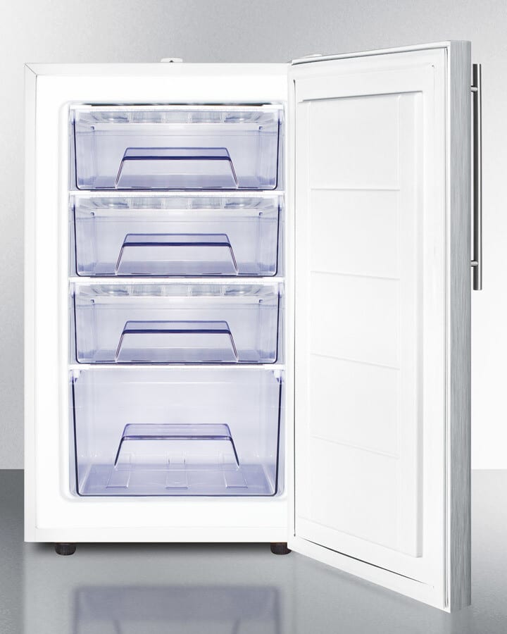 AccuCold FS407LWSSHV 20 Inch Built-In All-Freezer with 2.8 Cu. Ft ...