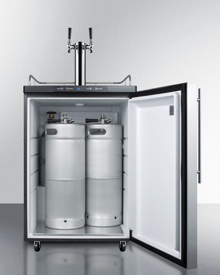 Summit SBC635MBI7SSHVTWIN 24 Inch Built-In Kegerator with 5.6 cu. ft ...