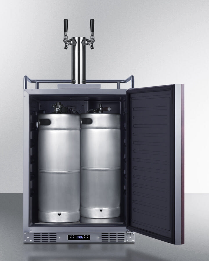 Summit SBC682PNRTWIN 24 Inch Built-In Kegerator with 5.6 cu. ft ...