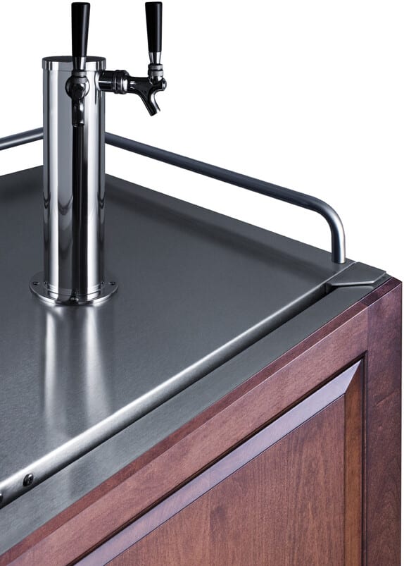 Summit SBC682PNRTWIN 24 Inch Built-In Kegerator with 5.6 cu. ft ...