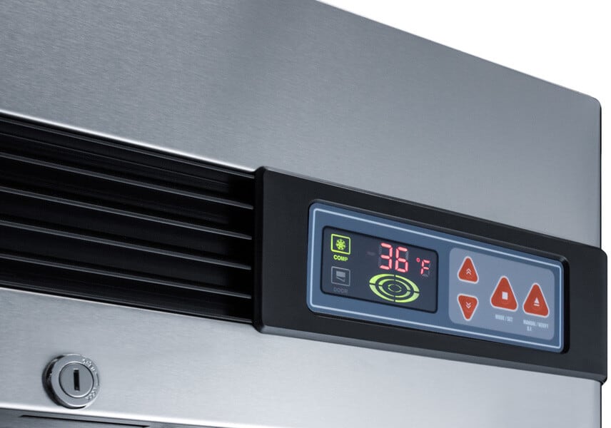 Summit SCR49SSG 56 Inch Commercial Reach-In Refrigerator with 49 Cu. Ft ...