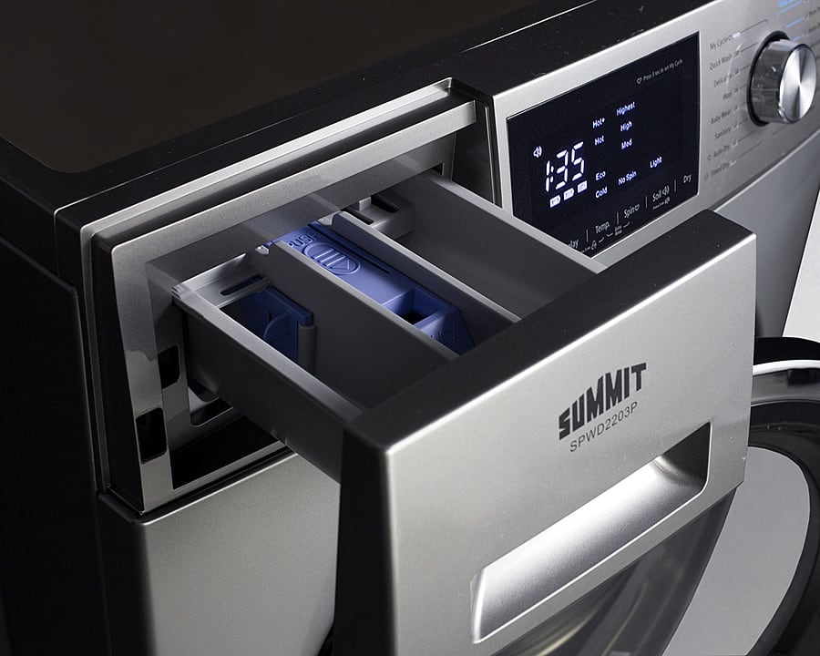 Summit SPWD2203P 24 Inch Front Load Washer/Dryer Combo with 2.7 cu. ft ...