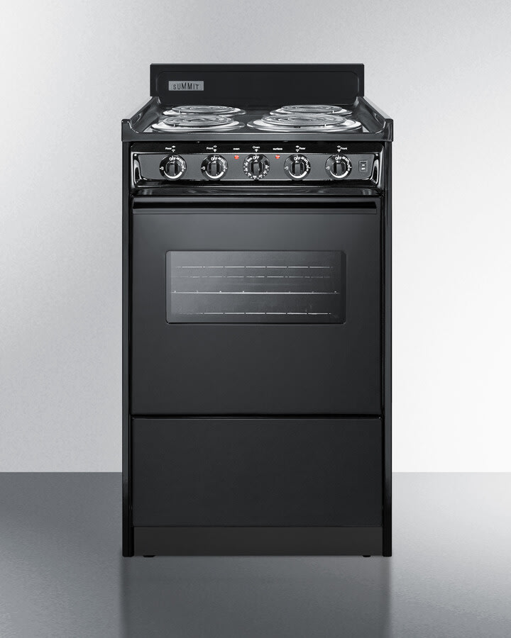 Summit TEM110CW 20 Inch Freestanding Electric Range with 4 Coil ...