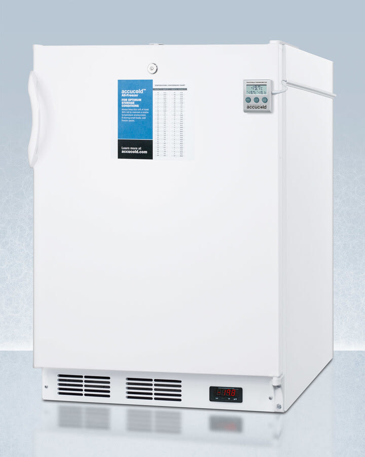 AccuCold VT65ML7PLUS2ADA 24 Inch All-Freezer with 3.2 Cu. Ft. Capacity ...