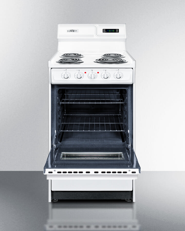 Summit WEM130KW 20 Inch Freestanding Electric Range with 4 Coil ...