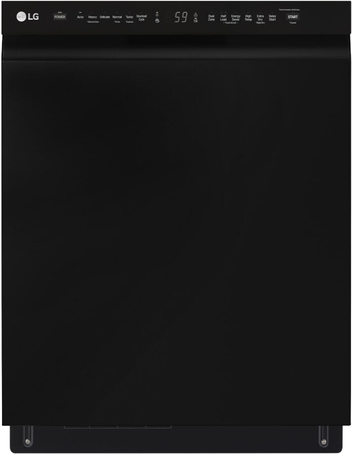 LG LDFN4542B 24 Inch Full Console Dishwasher with 15 Place Settings ...