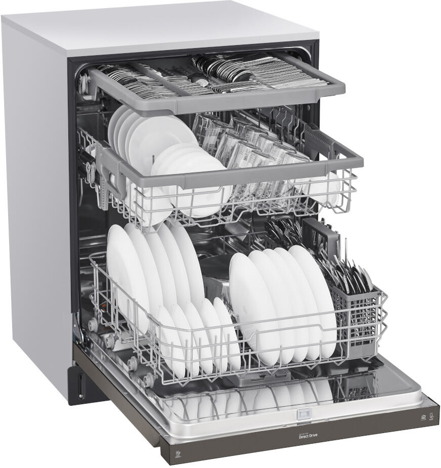 LG LDFN4542D 24 Inch Full Console Dishwasher with 15 Place Settings ...