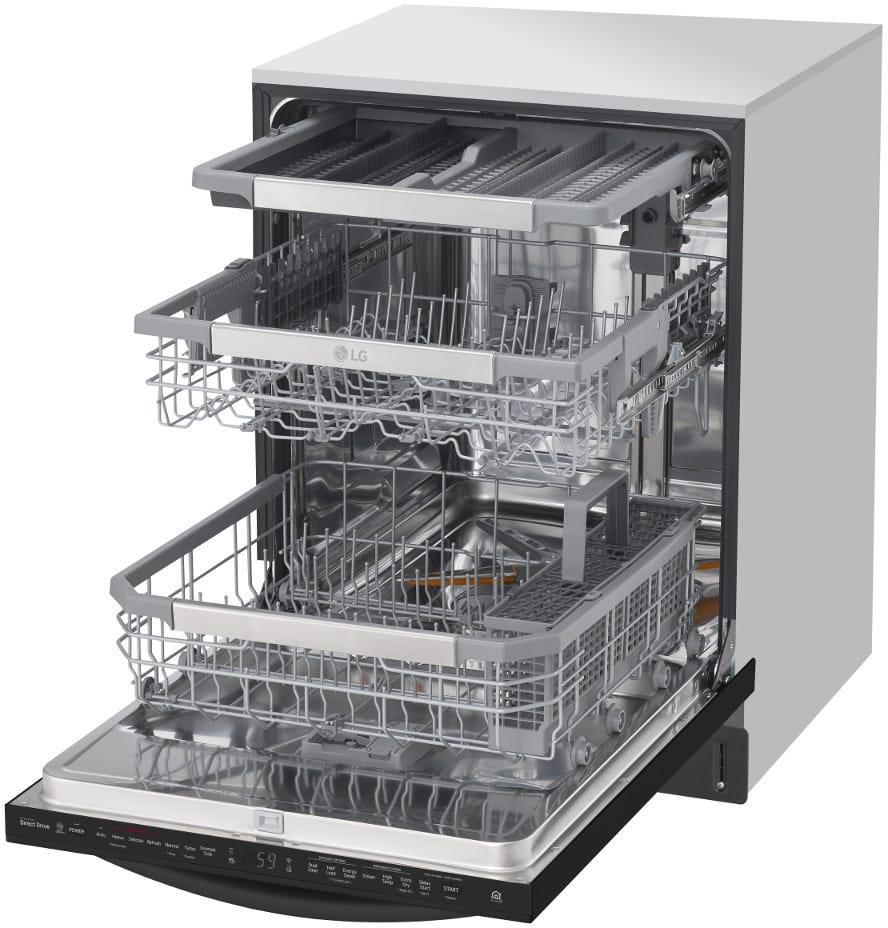 LG LDT7808BM 24 Inch Fully Integrated Smart Dishwasher 15 Place ...