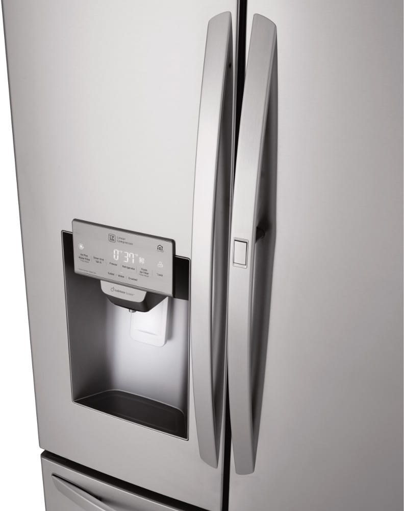 LG LFXS28566S 36 Inch French Door Smart Refrigerator with 27.7 Cu. Ft ...