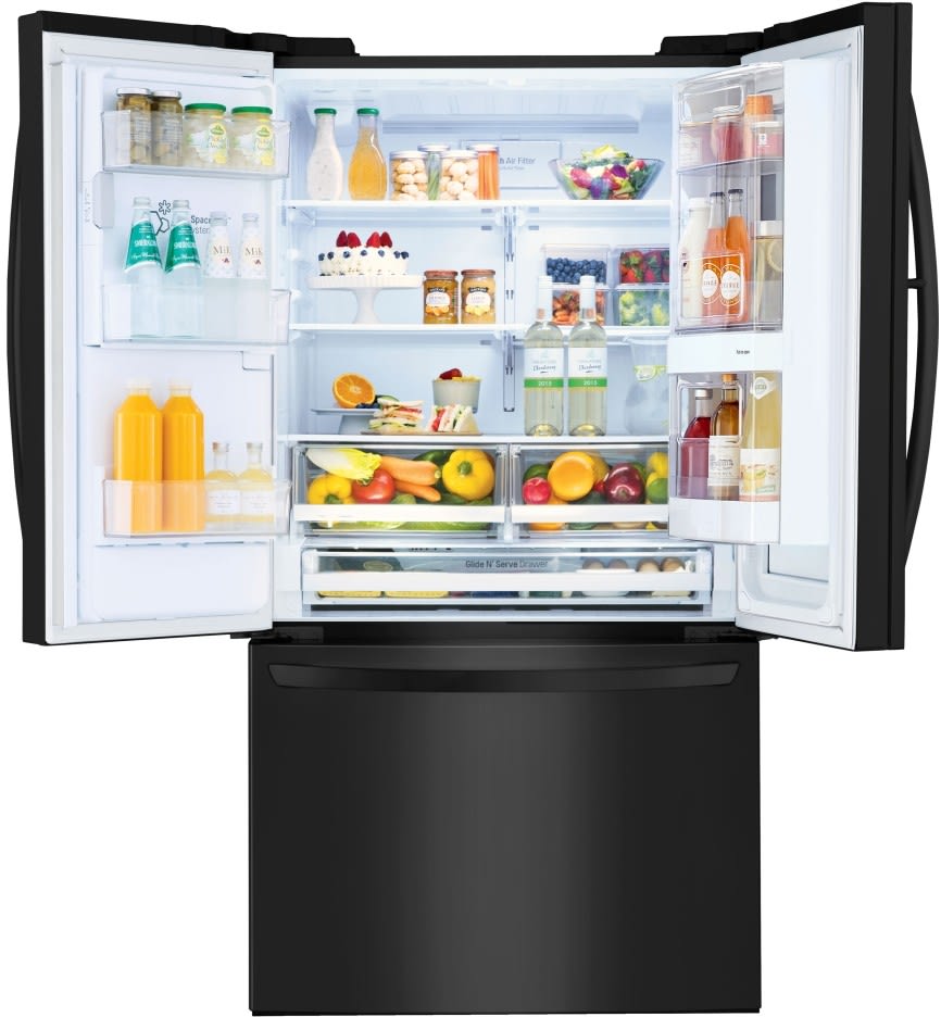 LG LFXS28596M 36 Inch Smart French Door Refrigerator with 27.5 Cu. Ft ...
