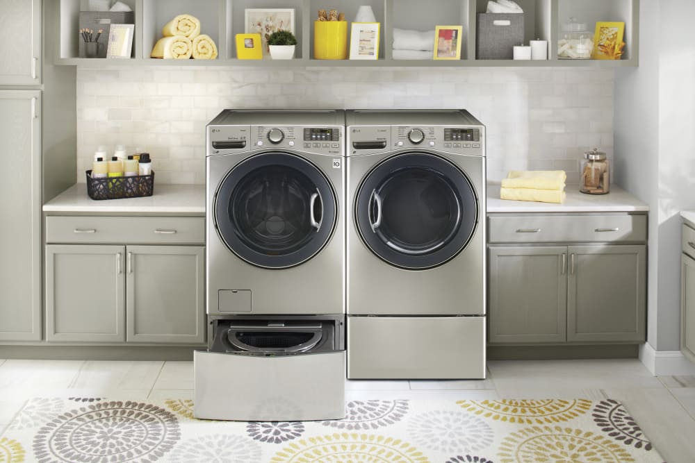 LG WM3570HVA 27 Inch 4.3 cu. ft. Front Load Washer with 12 Wash Cycles ...