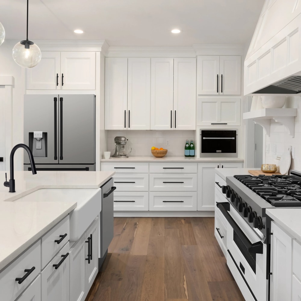 ZLINE RFMZW36MB 36 Inch Counter Depth Freestanding French Door ...