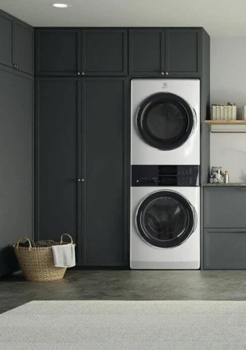 Electrolux ELTG7600AW 27 Inch Gas Stacked Laundry Tower with 4.5 cu. ft ...