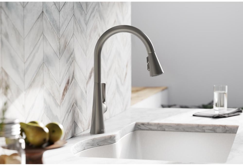 Elkay LKHA1041LS Single Hole Kitchen Faucet with Pull-Down Spray and ...