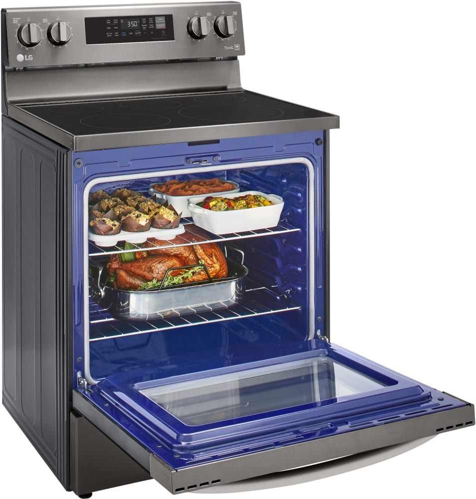 LG LREL6323D 30 Inch Electric Smart Range with 5 Radiant Elements, 6.3 ...
