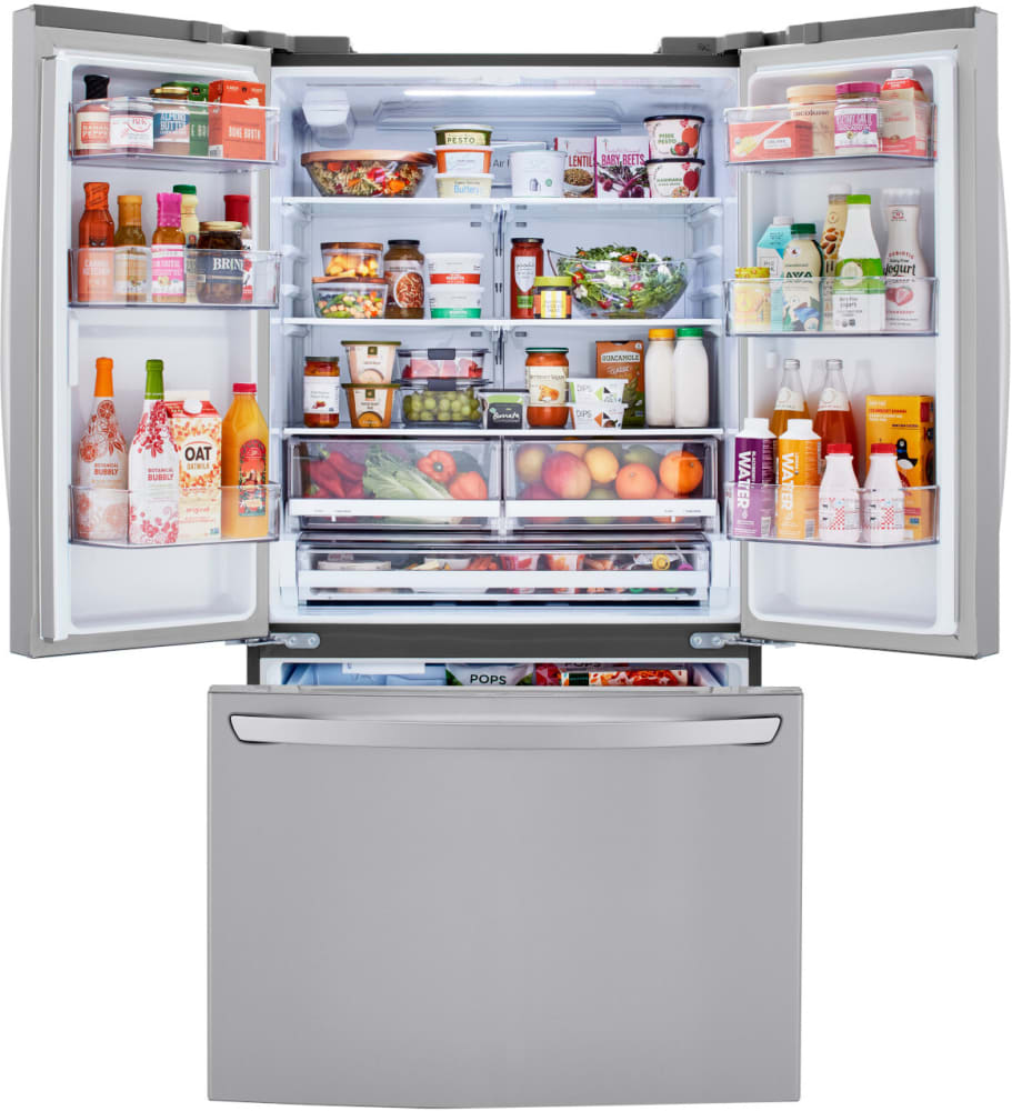 LG LRFCC23D6S 36 Inch Smart Counter-Depth French Door Refrigerator with ...